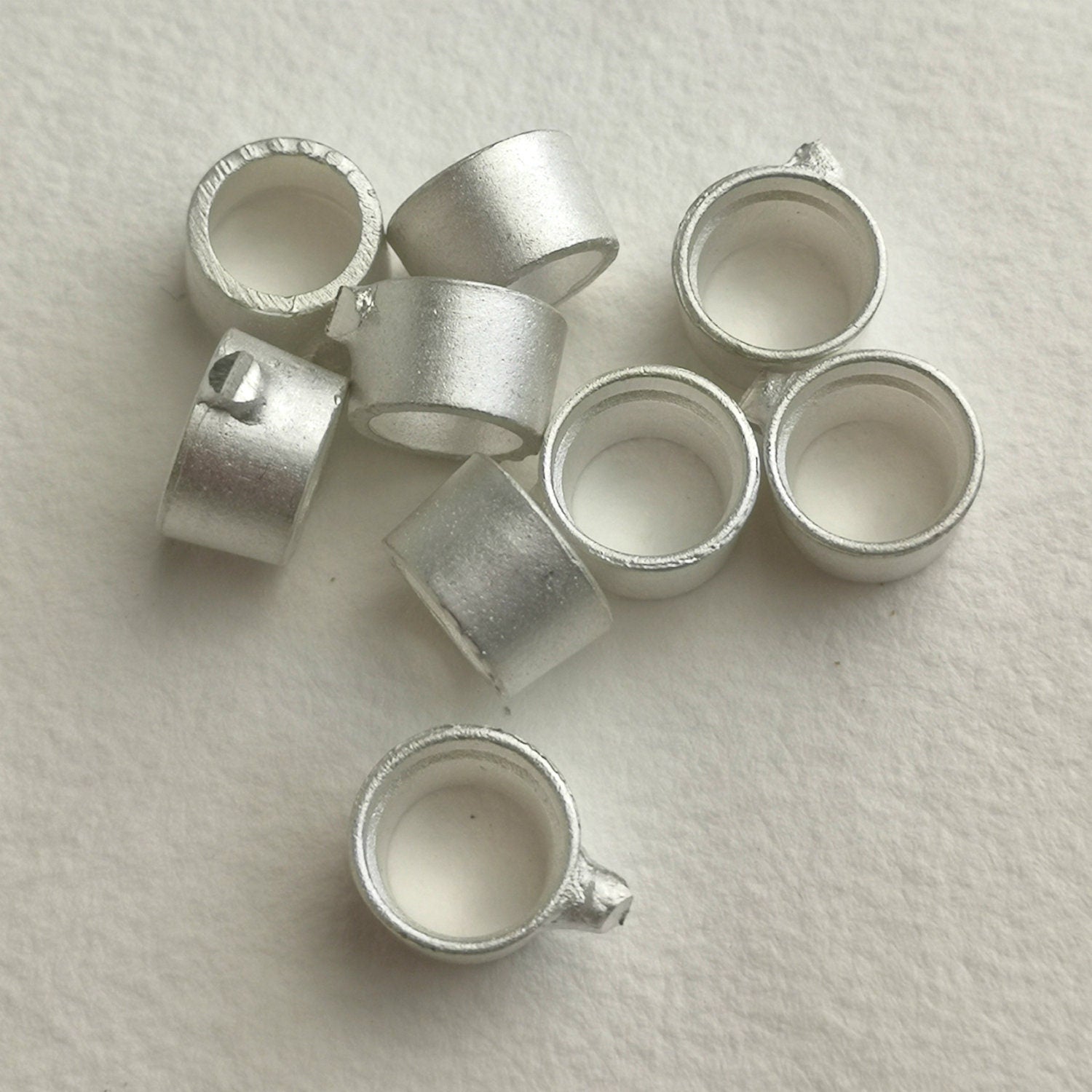 10mm Round collet Sterling silver cast stone setting – Greens Stone ...