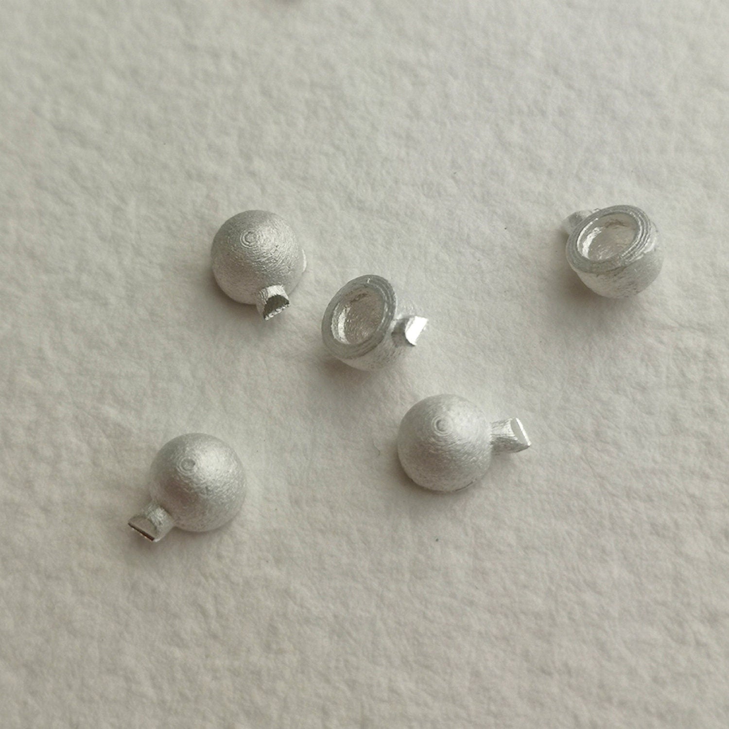 3mm Round cup Collet sterling silver cast stone setting – Greens Stone ...